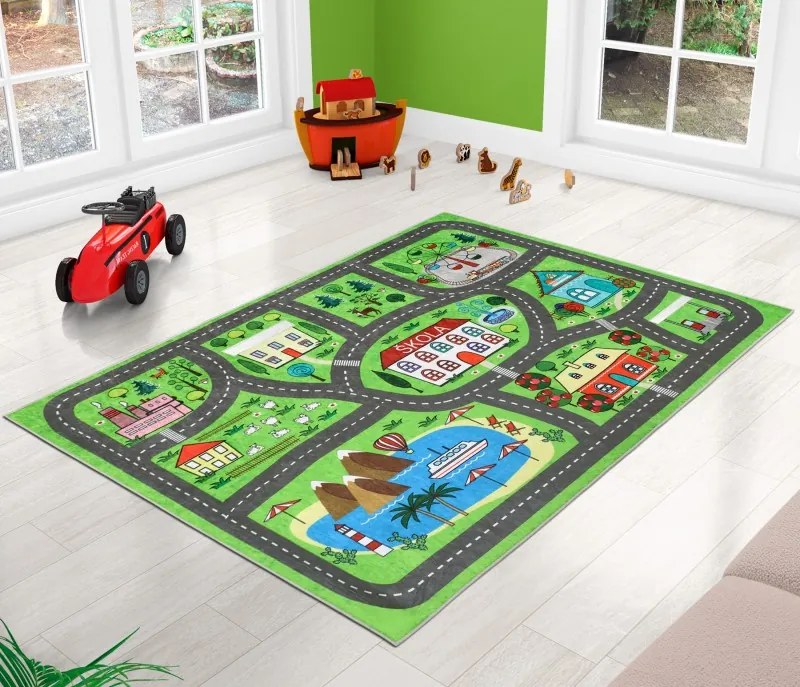 Bellatex Kobereček dětský Zelená,Šedá 100x150 cm