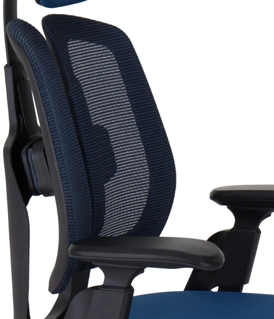 Ergonomická kancelářská židle Liftor Active, modrá (textil + síťovina)