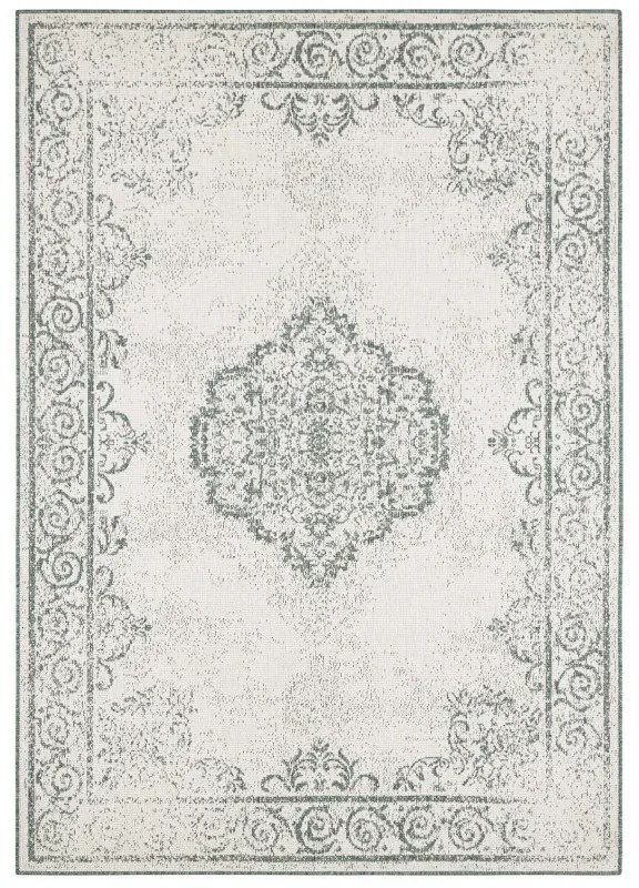 Hanse Home, Kusový koberec Twin Supreme 103869 Cebu Green/Cream – na ven i na doma, 200x290, zelená, chodba / předsíň