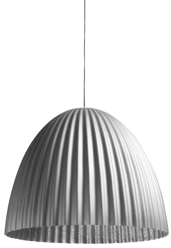 OnaDnes -20% Nordic Design Stříbrné kovové závěsné světlo Liss 50 cm