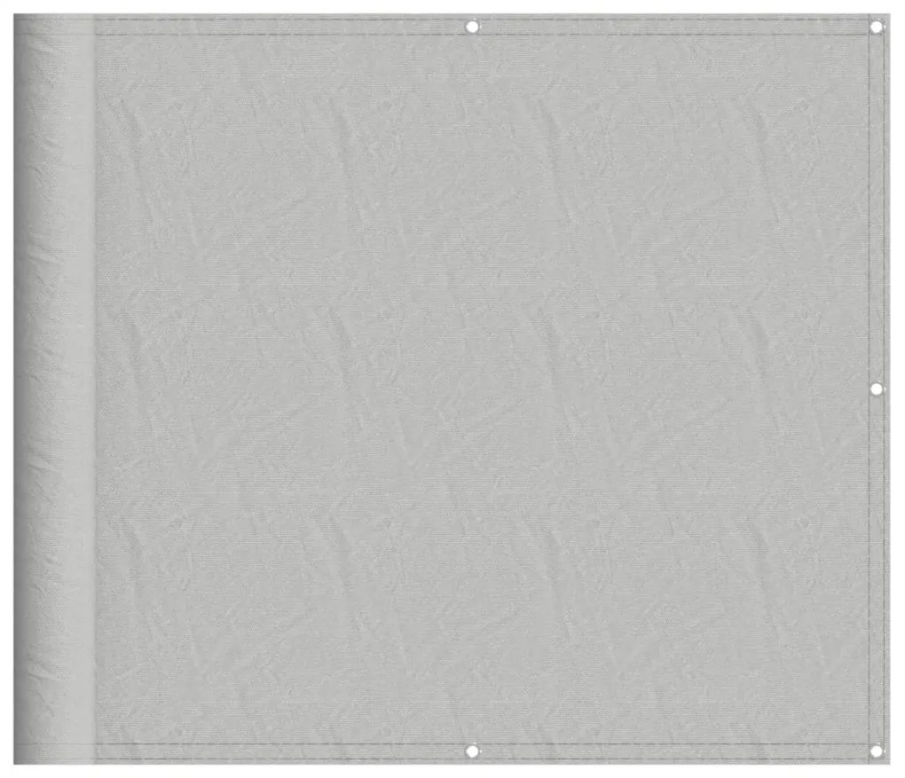 vidaXL Balkonová zástěna světle šedá 90 x 300 cm 100% polyester oxford