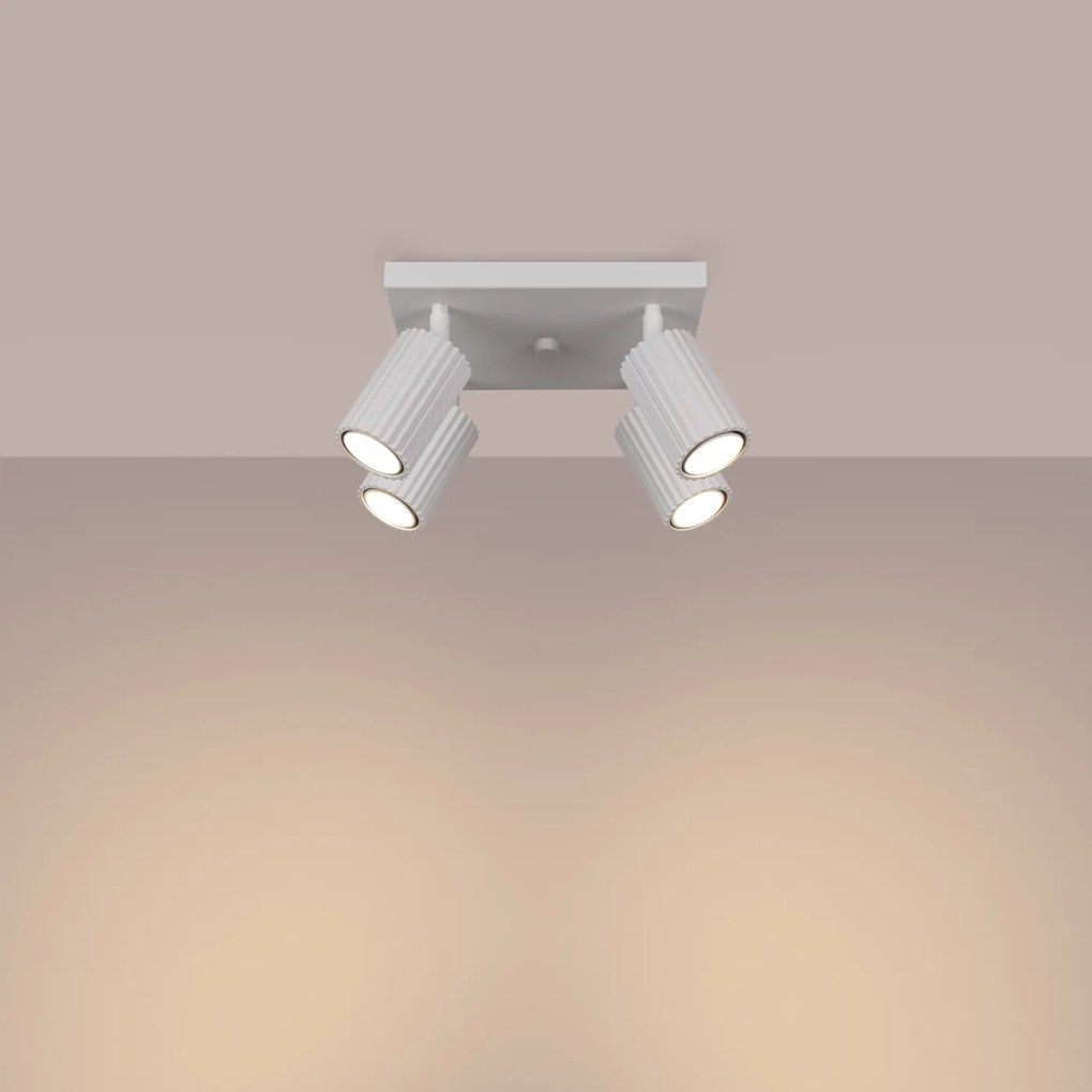 Sollux Lighting Stropní svítidlo KARBON 4 bílé