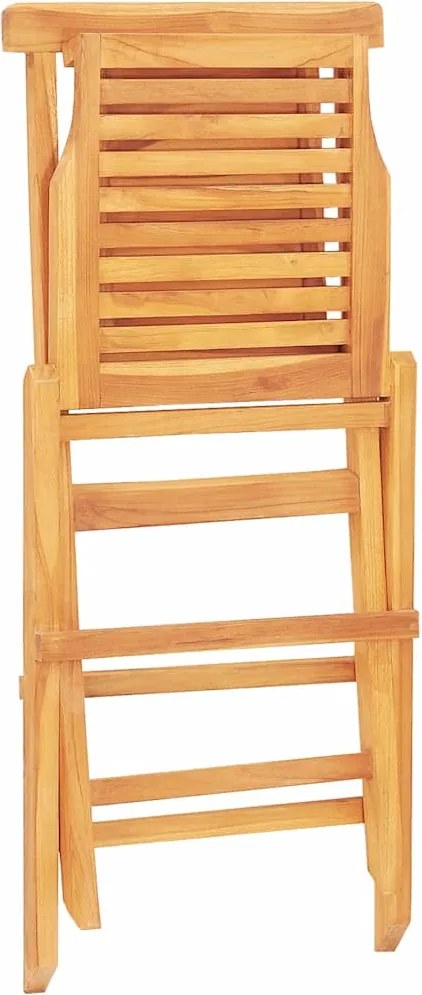 Skládací židle 8 ks 47x63x90 cm masivní teak 3155048