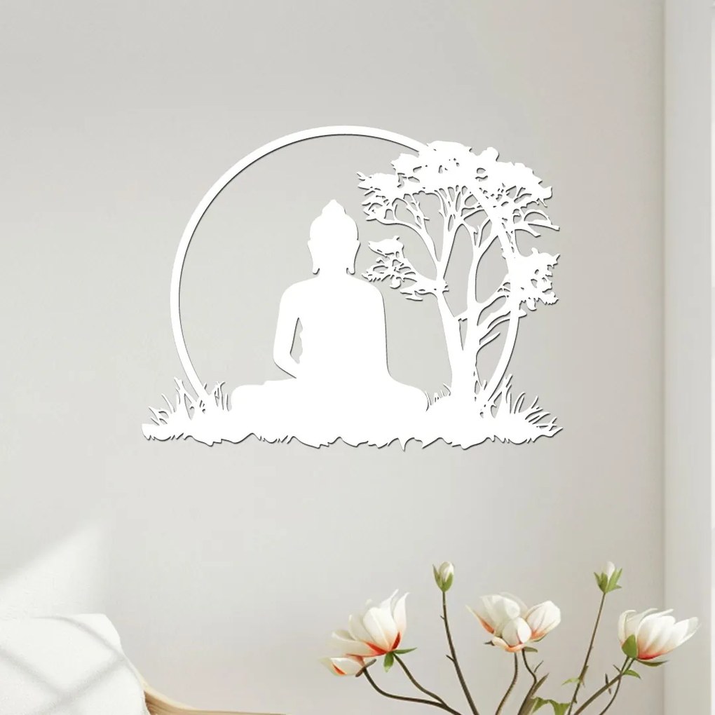 dřevo života Dřevěný obraz Ranní meditace Zvolte rozměr (cm): 95x73, Zvolte barvu dekoru: Antracitová