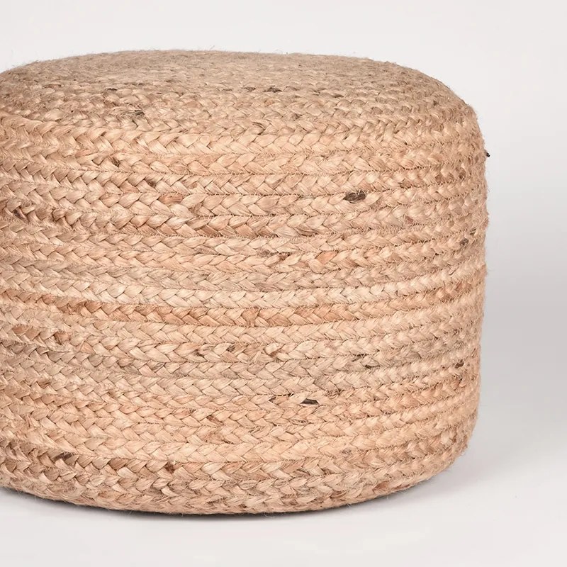 LABEL51 pletený puf JUTE hnědý Color: Natural SH-24.009