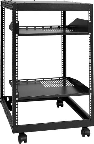 15U serverový stojan s otevřeným rámem, 38,1–101,6 cm