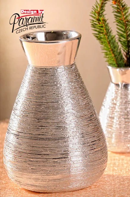 Paramit MARTA Váza stříbrná 16 cm
