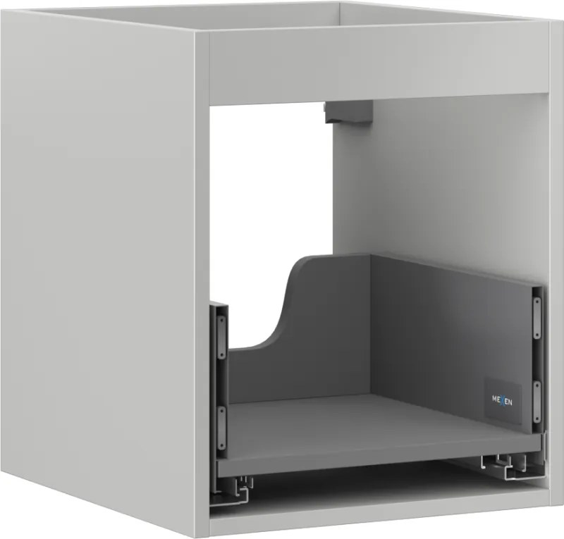 Mexen Box-A, závěsná skříňka 40 cm, 1 zásuvka, šedá matná, 91AX0-0400-470-1-62