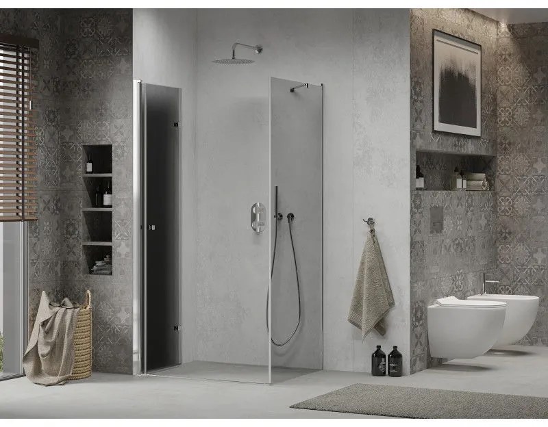Mexen Lima sprchový kout 70x80cm, 6mm sklo, chromový profil-šedé sklo, 856-070-080-01-40