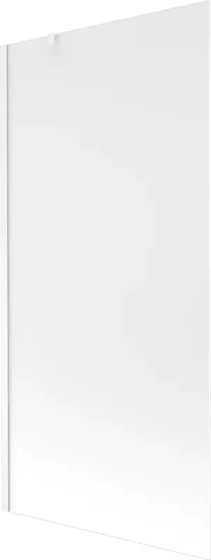 Mexen Next, vanová zástěna 1-křídlová 90 x 150 cm, fixní křídlo, 6 mm námraza sklo, bílý profil, 895-090-000-00-30-20