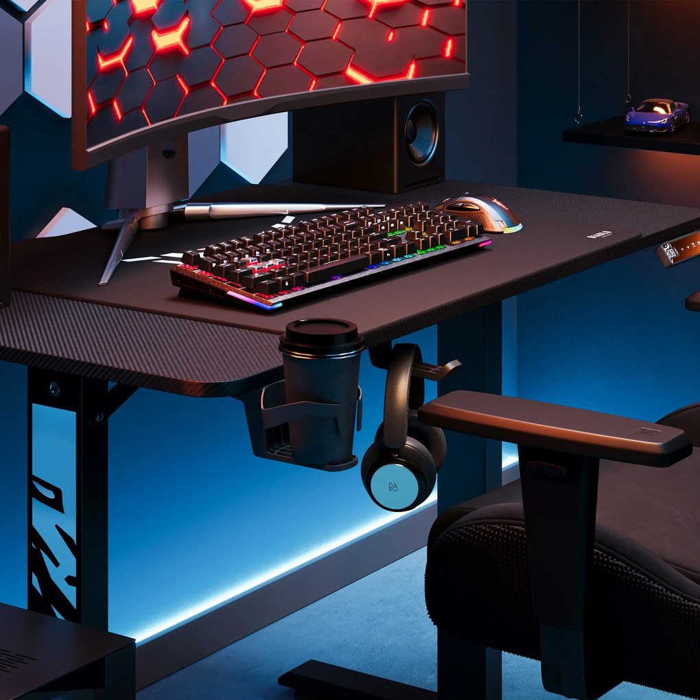 Elektricky výškově nastavitelný stůl 110 cm černý: Diablo X-Tensio 1100