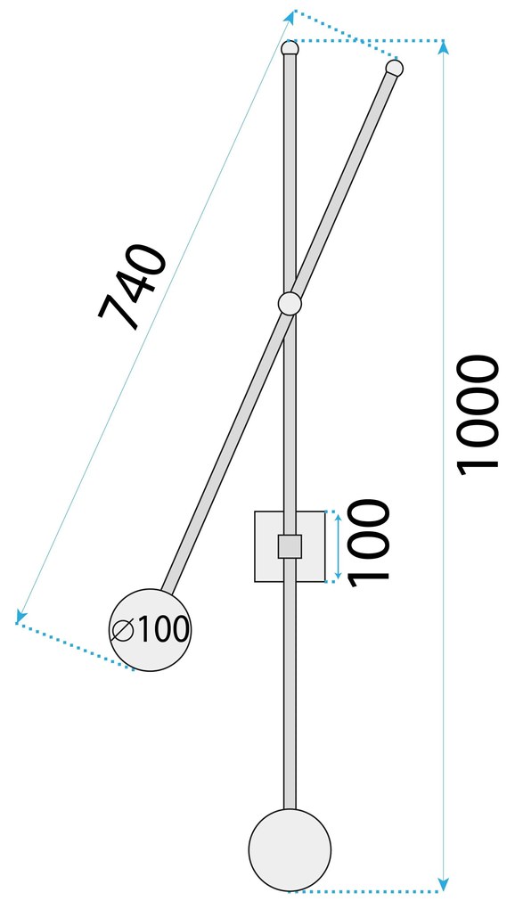 Toolight Nástěnné osvětlení Modern APP1594-2W gold