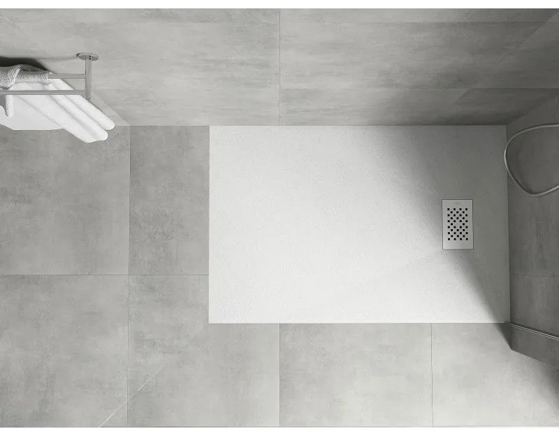 Mexen Hugo, obdélníková sprchová vanička SMC 120 x 90 cm, bílá, bílá krytka, 42109012-W