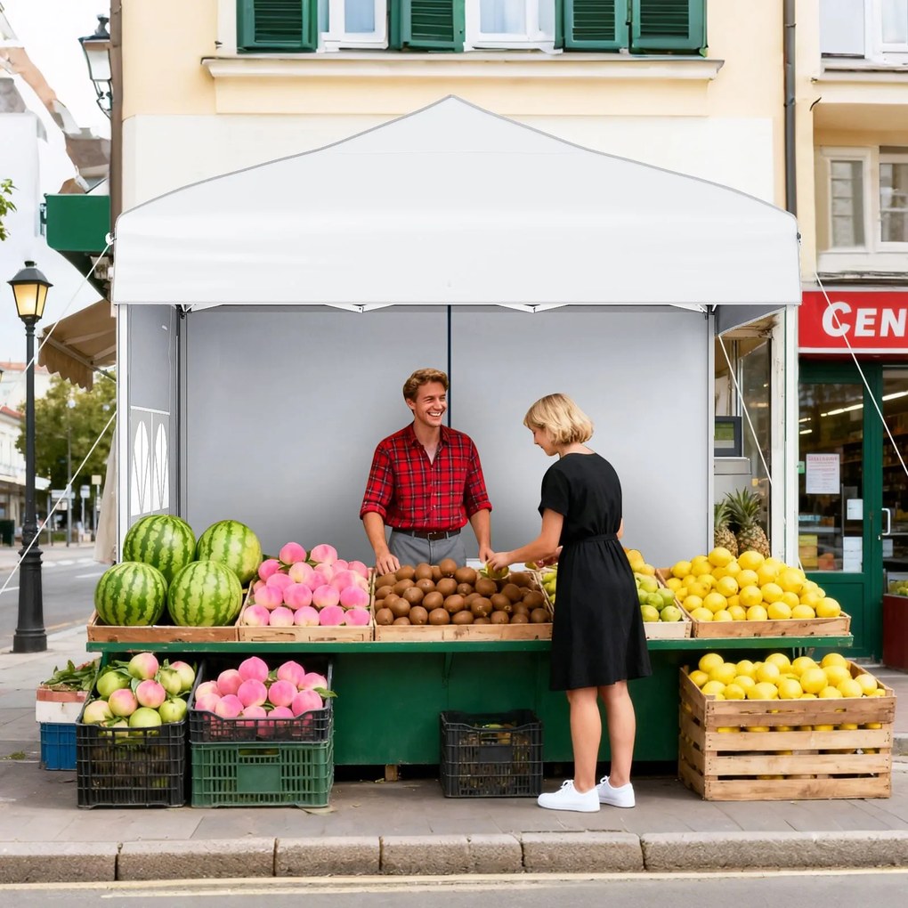 Costway Pop Up Pavilion Skládací zahradní altánek s odnímatelnými bočními