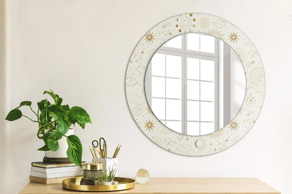 Kulaté dekorativní zrcadlo Mystický esoterický vzorec fi 50 cm