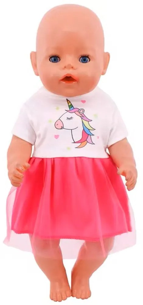 Šatičky pro panenky Baby Born a American girl 43 cm Varianta: NQ1359 šaty jednorožec
