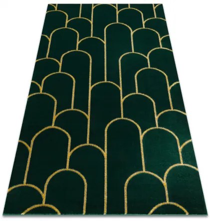 koberec EMERALD výhradní 1021 glamour, stylový art deco, lahvově zel velikost 140x190 cm | krásné koberce cz