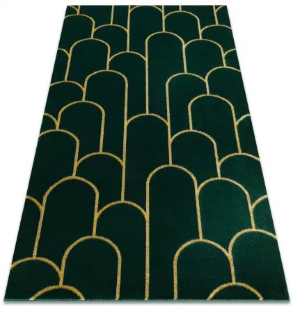 Koberec EMERALD výhradní 1021 glamour, stylový art deco, lahvově zel