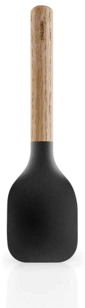 Eva Solo Silikonová stěrka Nordic Kitchen, černá barva, dřevo