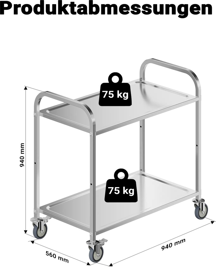Servírovací vozík XPOtool – 150 kg (61905)