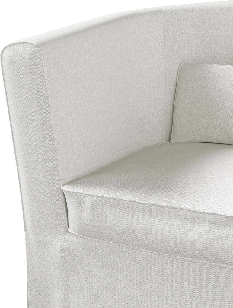 Potah na křeslo IKEA Ektorp Tullsta barva krémová látka pletený vzor