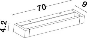 Nástěnné LED svítidlo NOVA LUCE LINE 20W 3000K 9117320