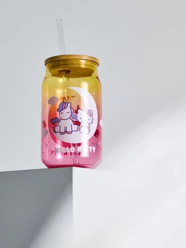 Sinsay - Znovu použitelný hrnek s brčkem Hello Kitty - vícebarevná