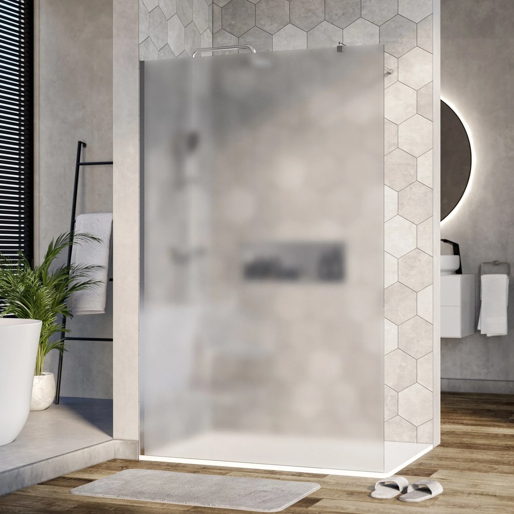Sprchová zástěna Walk-In EX101 - 10 mm matné sklo - Nano ochrana - různé šířky