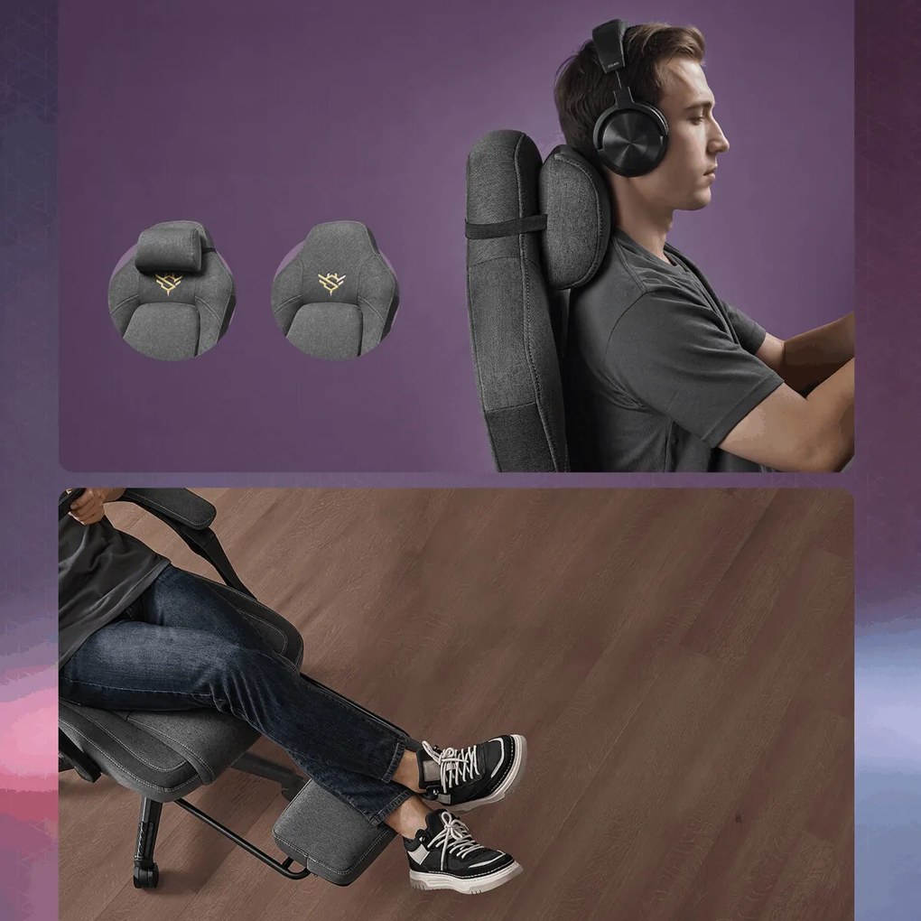 Autronic Herní křeslo KA-E1372 GREY