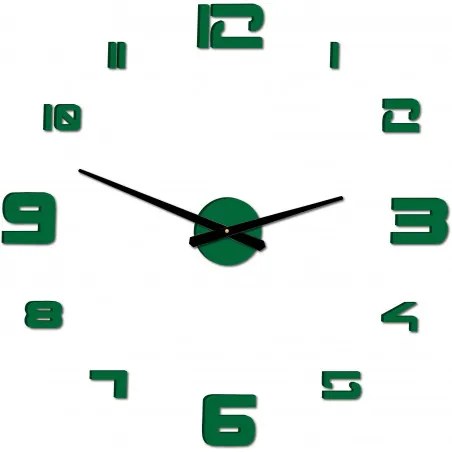 Nástěnné hodiny samolepicí velké Moderní hodiny | SENTOP 12P021 PLEXI 2D