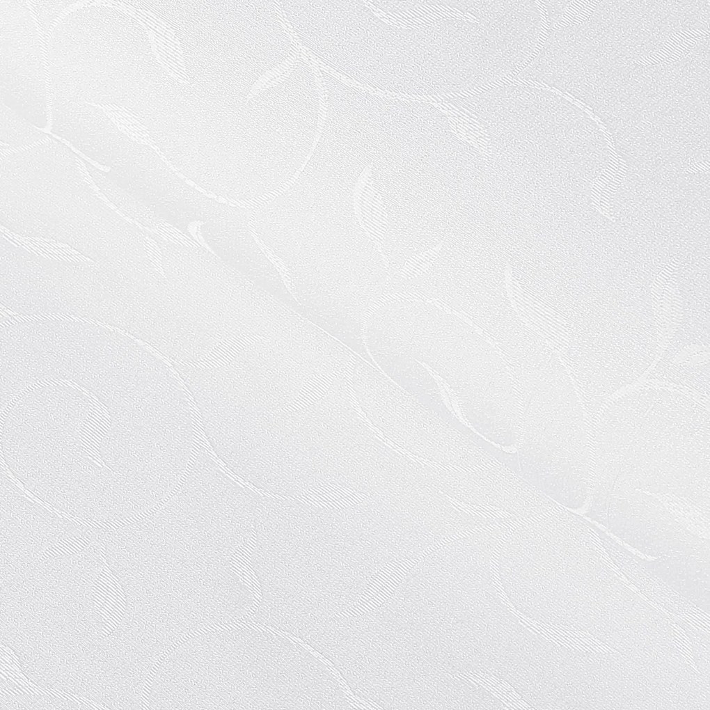 Goldea sváteční kulatý teflonový ubrus - bílý s velkými ornamenty Ø 130 cm