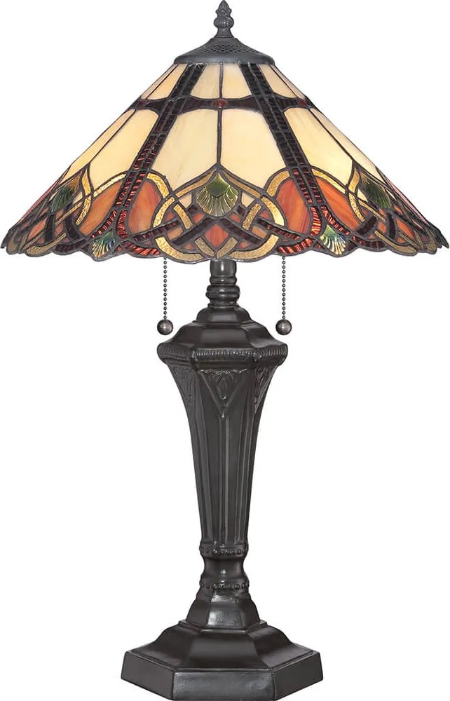 Elstead Secesní stolní lampa Tiffany CAMBRIDGE výška 60 cm