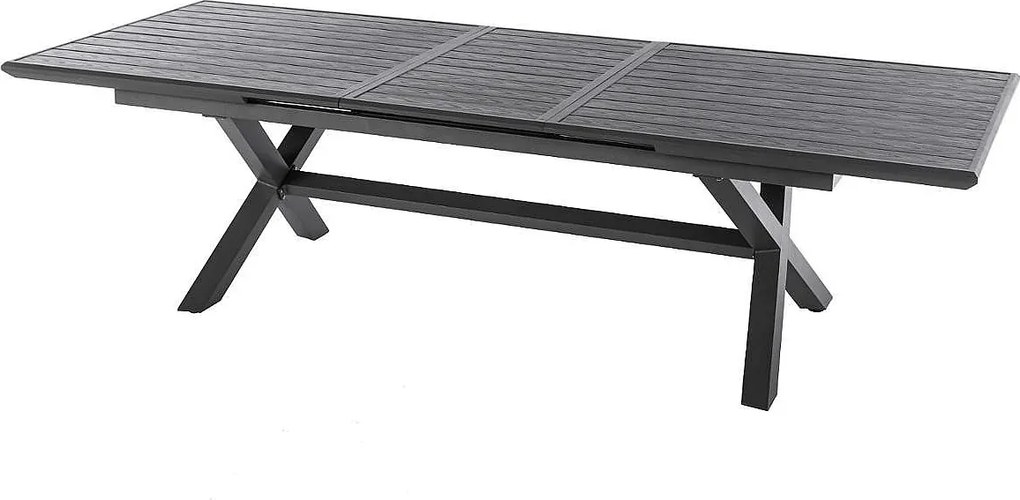 DEOKORK Hliníkový stůl BERGAMO I. 220/279 cm (antracit)