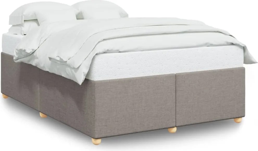 Rám postele bez matrace taupe 140 x 200 cm textil 3284740