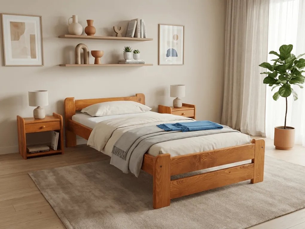 Postel Emily 80 x 200 cm, olše Matrace: Matrace Coco Maxi 20 cm