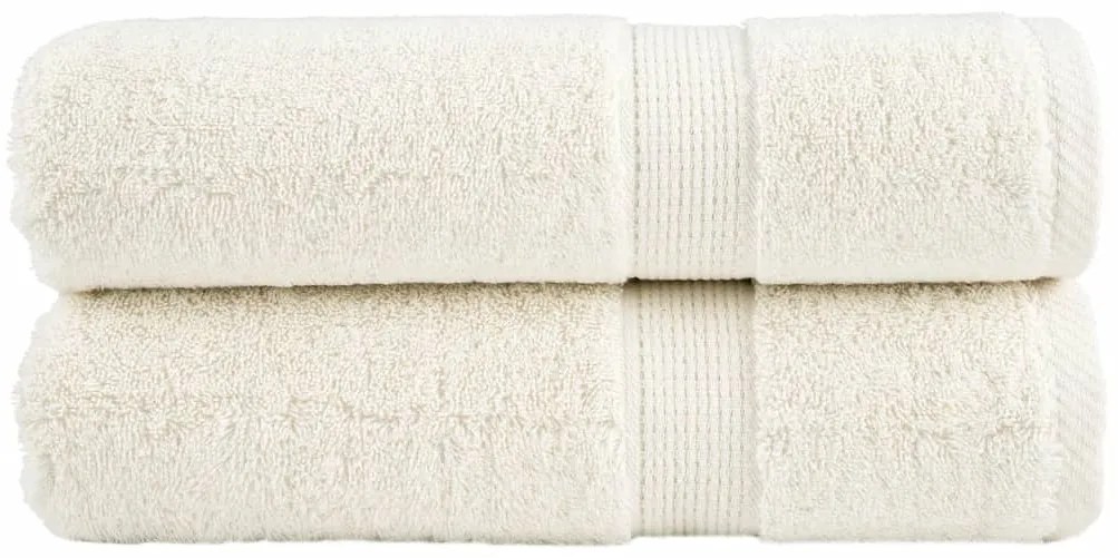Prémiové osušky SOLUND 2 ks krémové 100x150 cm 600 g/m² 137479