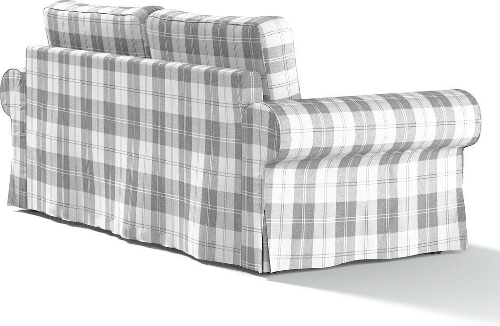 Potah na pohovku IKEA Backabro, 3-místná, rozkládací barva šedá látka pletený vzor, vzorované