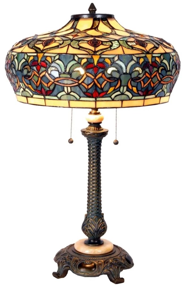 Stolová lampa Orient v Tiffany stylu