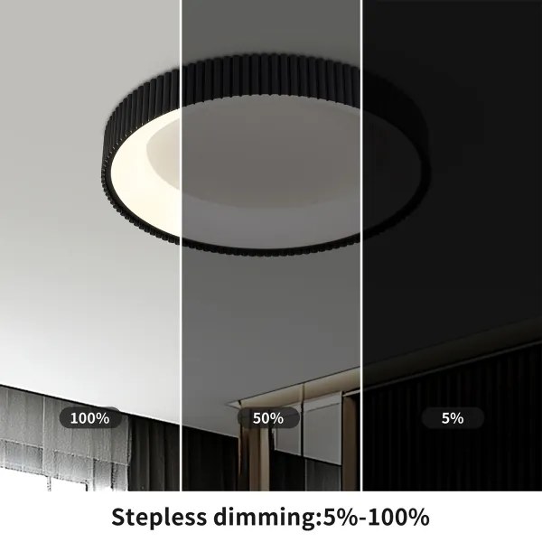 Brilagi - LED Stmív. stropní svítidlo FALCON MODERN LED/30W/230V 40 cm černá +DO