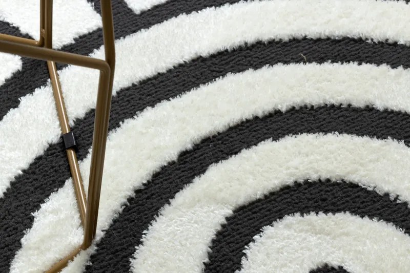 Dywany Łuszczów, Kusový koberec Mode 8629 cream/black, 180x270, bílá, černobílá, kancelář