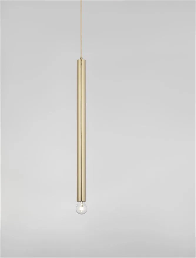 Nova Luce Závěsné svítidlo NORWAY zlatý hliník, v.70cm, E27 1x12W