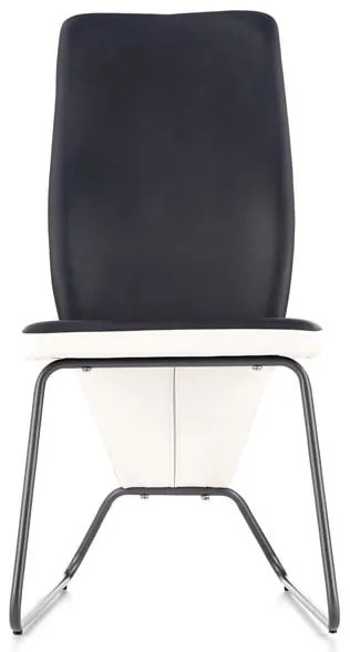 Halmar Jídelní židle K300, bílá/černá