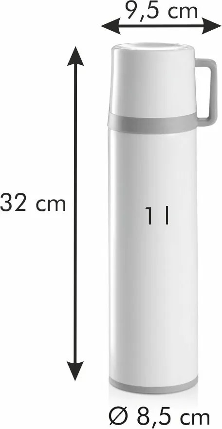 Tescoma Termoska s hrníčkem CONSTANT CREAM, 1 l, 1 l