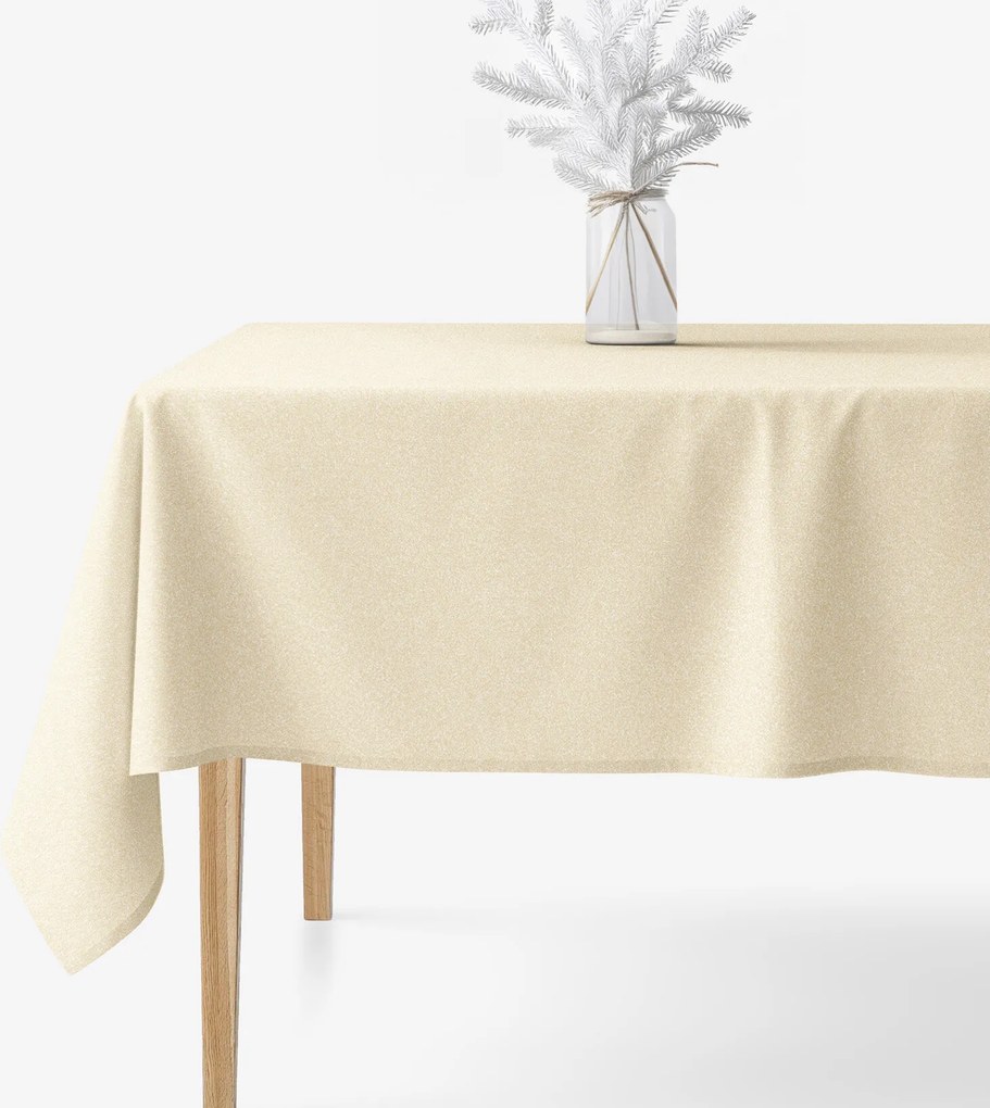 Goldea exkluzivní hranatý ubrus - zlatý se třpytkami 100 x 100 cm