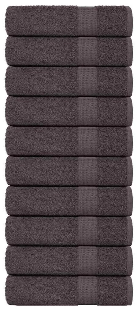 Ručníky FROGN 10 ks antracitové 100x150 cm 360 g/m² 136691