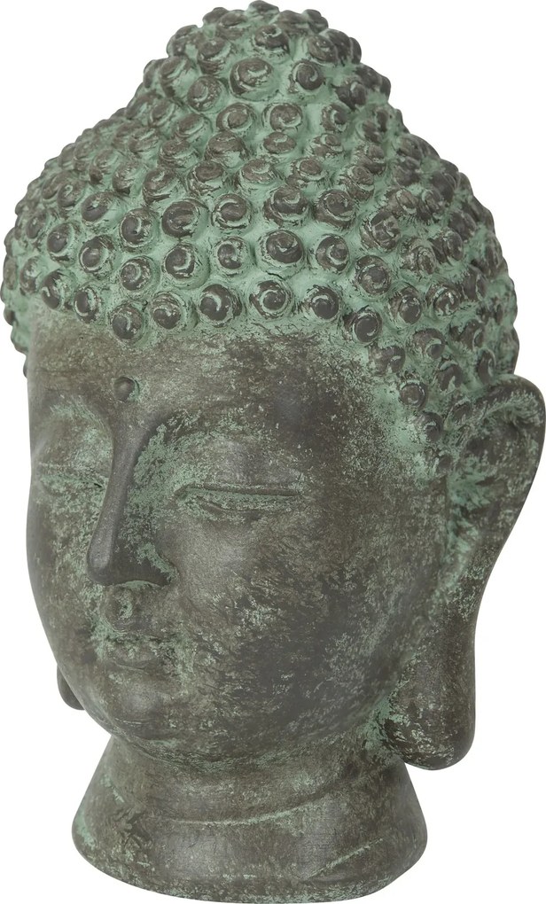 Zahradní dekorativní figurka Buddha, antická šedá, 9 x 15 cm