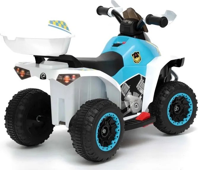LEAN CARS Elektrická policejní čtyřkolka GTS1188-A, bílá