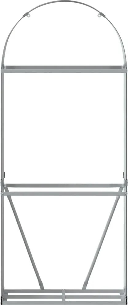 vidaXL Stojan na dřevo 80 x 45 x 190 cm pozinkovaná ocel [364570] Barva: Hnědá