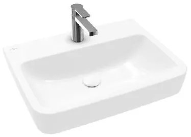 Villeroy & Boch O.novo - Umyvadlo na desku, 600x460 mm, bez přepadu, otvor pro baterii, alpská bílá 4A416L01