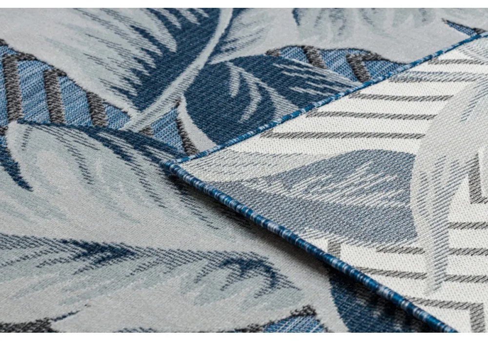 Venkovní kusový koberec Peří modrý 3 117x170cm